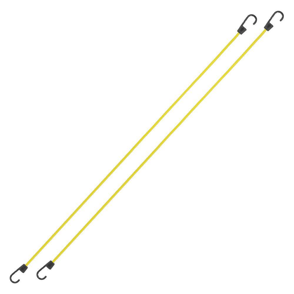 SmartStraps 48 in. Standard Yellow Bungee Cord with Hooks - 2 pack 392 ...