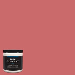 BEHR PREMIUM PLUS 1 qt. #MQ4-02 Strawberry Wine Flat Exterior Paint ...