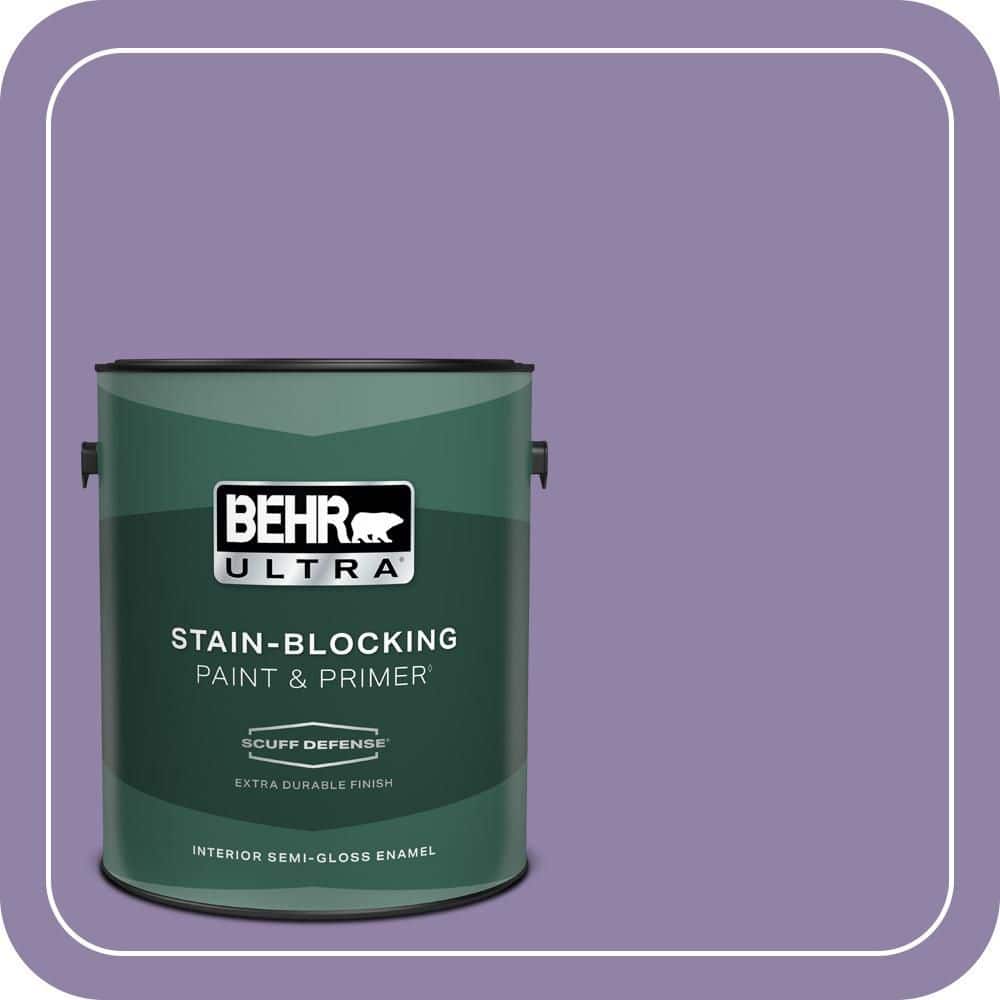 BEHR ULTRA 1 gal. #650D-5 Fabulous Grape Extra Durable Semi-Gloss ...