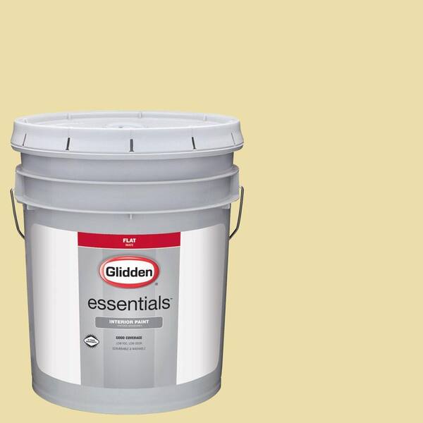 Glidden Essentials 5 gal. #HDGY59 Candle Glow Flat Interior Paint ...