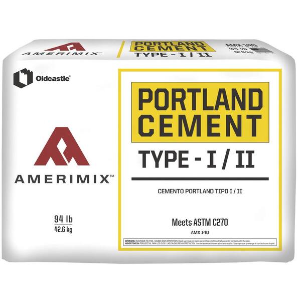 AMERIMIX 94 lbs. Type I-II Portland Cement Mix Grey 62150005 - The Home ...