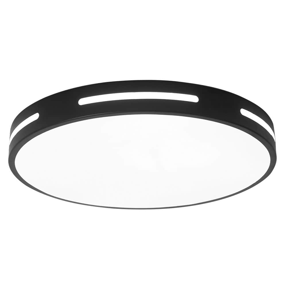DEWDROP 11.8 in. 1-Light LED Flush Mount Ceiling Light 24-Watt Close to ...