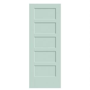 Masonite 24 in. x 80 in. 5-Panel Bayshore Single Bore Hollow Core ...