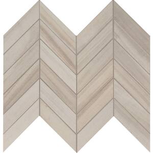 MSI Take Home Tile Sample - Havenwood Dove Chevron 4 in. x 4 in. Matte ...
