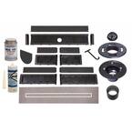 Goof Proof Shower Goof Proof Plastic Customizable Linear Drain with 6 ...