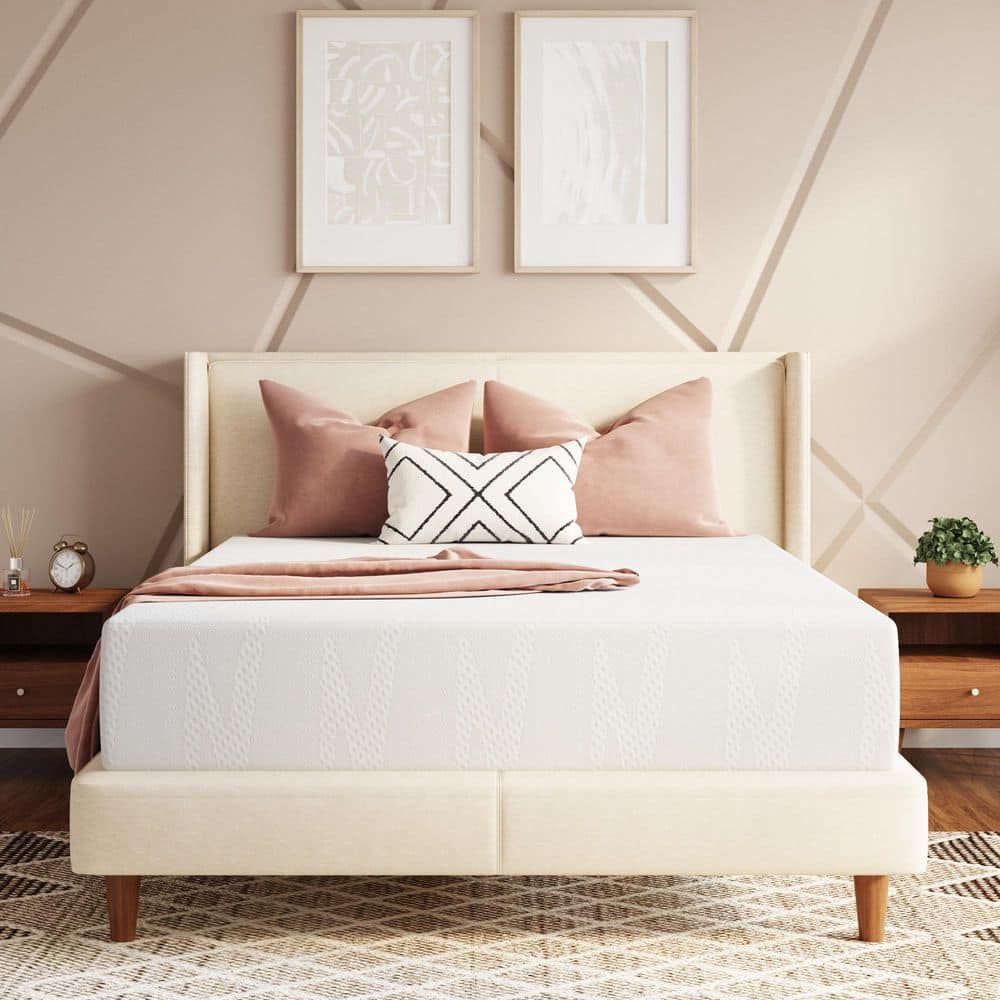 Avenco Queen Medium Cooling Memory Foam 10 in. Mattress, CertiPUR-US ...