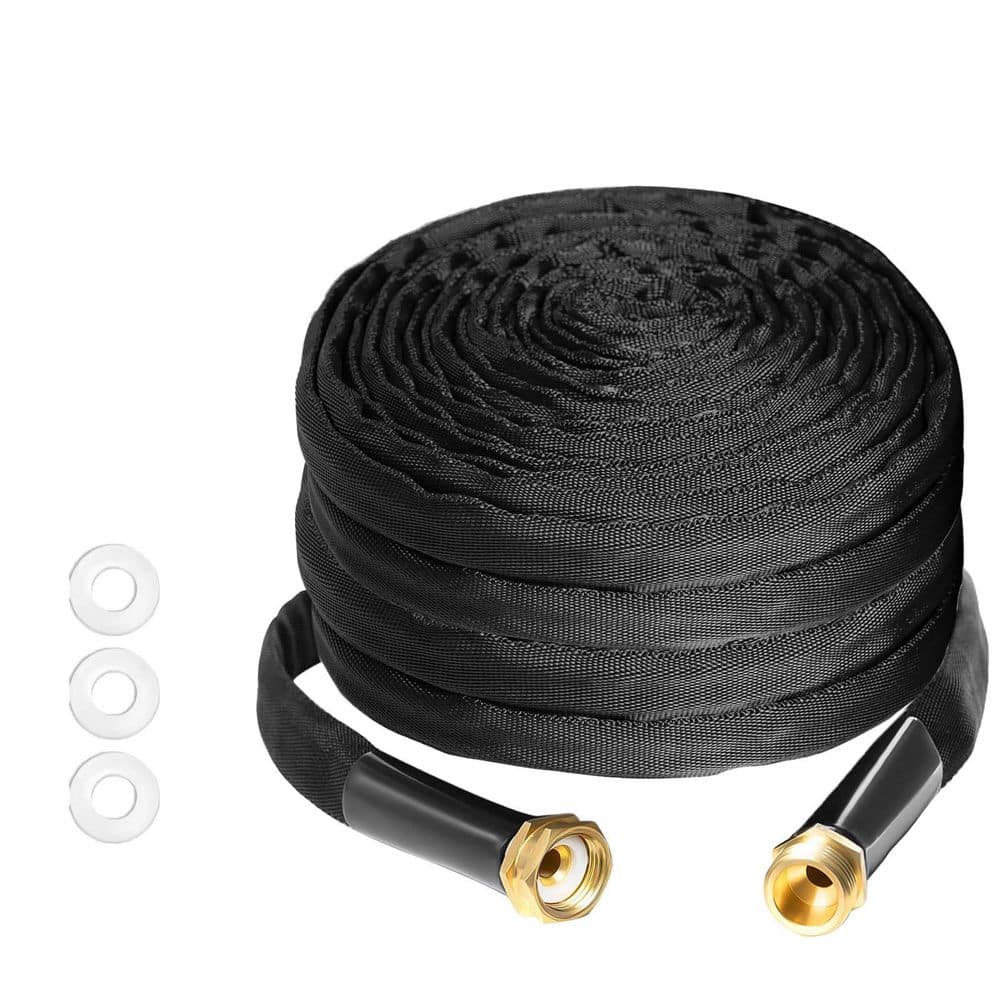 Misopily Wall Mount Hose Holder Black Heavy Duty Rust-Free Rack Holds ...