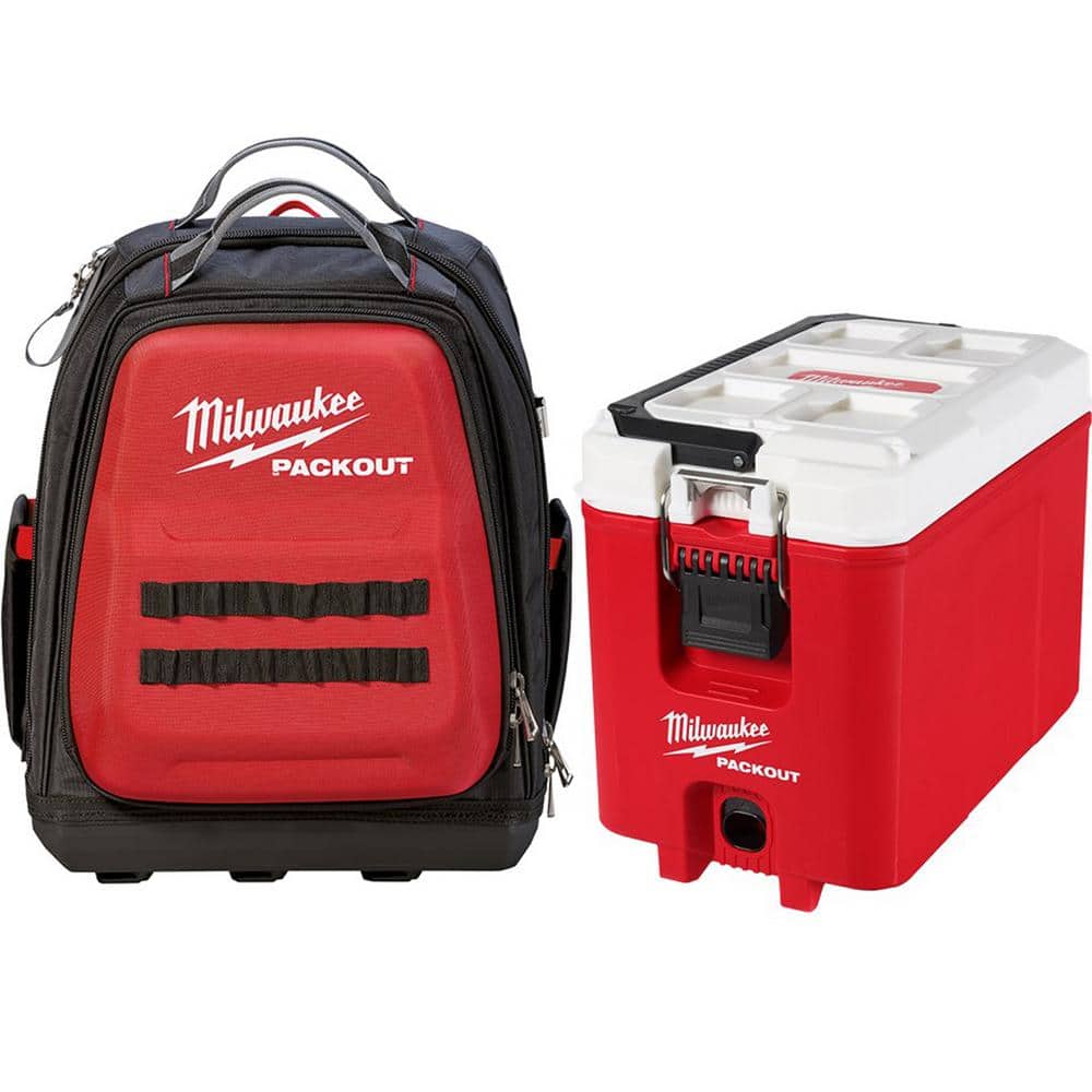 Milwaukee 15 in. PACKOUT Backpack with 16 Qt. Cooler 48-22-8301-48-22 ...
