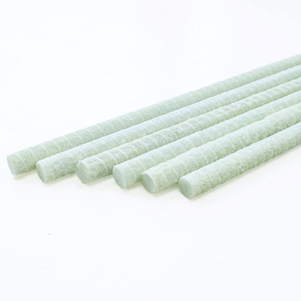 Wellco 0.5 in. x 96 in. #4 White Blasting Nature Surface FRP Rebar (6 ...