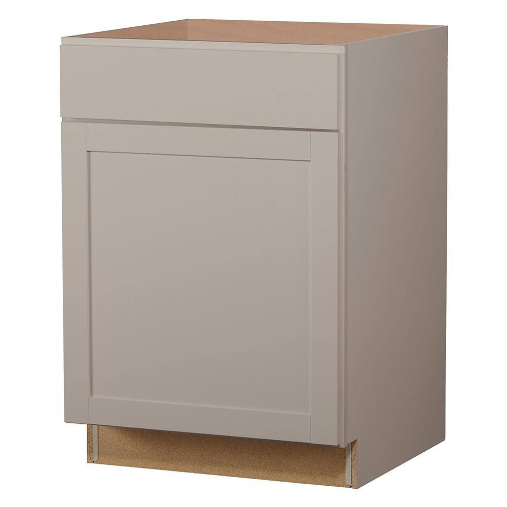 Reviews for Hampton Bay Westfield Dusk Gray Shaker Stock Assembled Base ...
