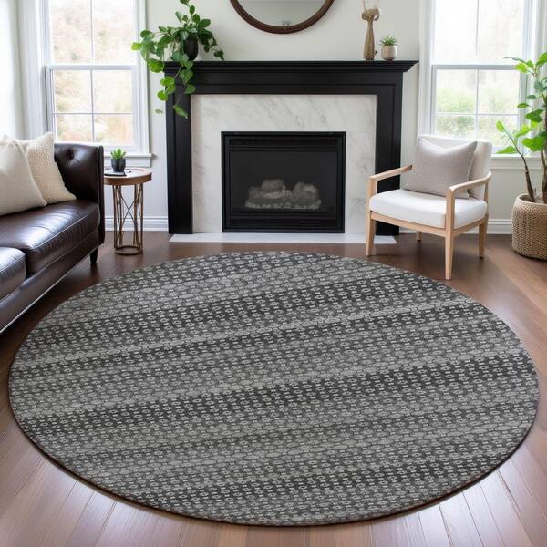 Addison Rugs Mayfield Premium Machine Washable Abstract AMF1419 Gray 8 ...