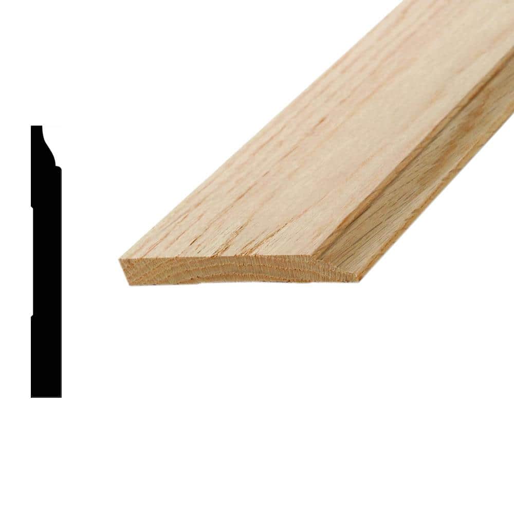 Woodgrain Millwork LWM 620 1/2 in. x 4-1/4 in. Oak Base Moulding ...