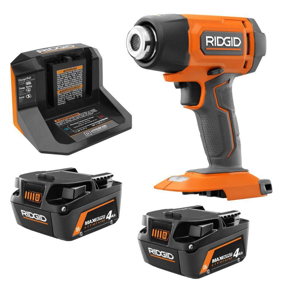 Reviews for RIDGID 18V Max Output (2) 4.0Ah Battery and Charger with ...