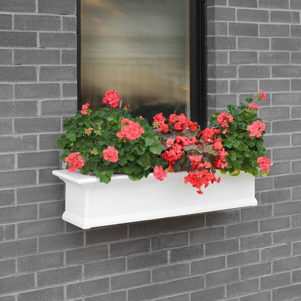 White Vinyl Window Boxes