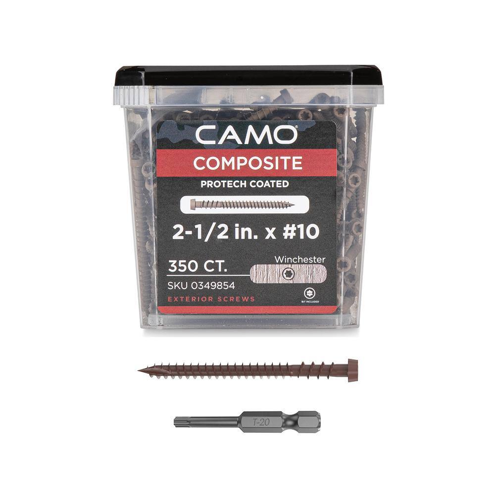 CAMO #10 2-1/2 in. Winchester Star Drive Trim-Head Composite Deck Screw ...