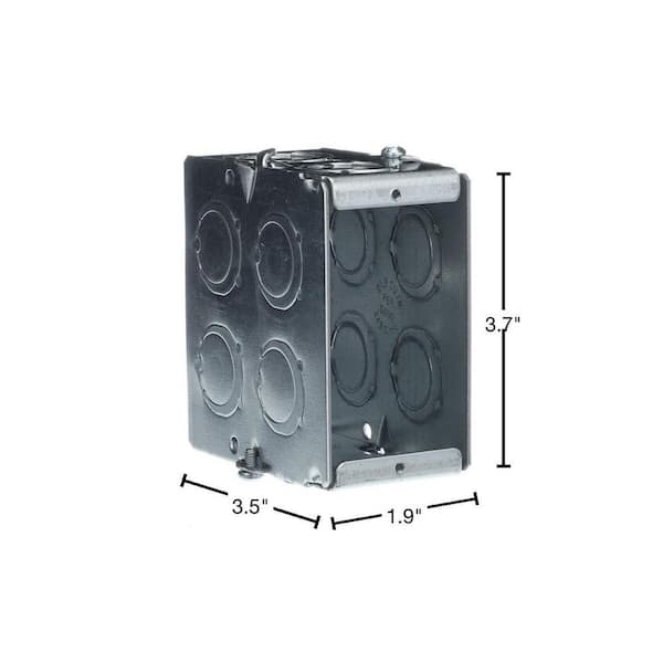 Steel City 22 cu. in. Masonry Box 1-Gang (GW135G-20R) GW135G-20R - The ...