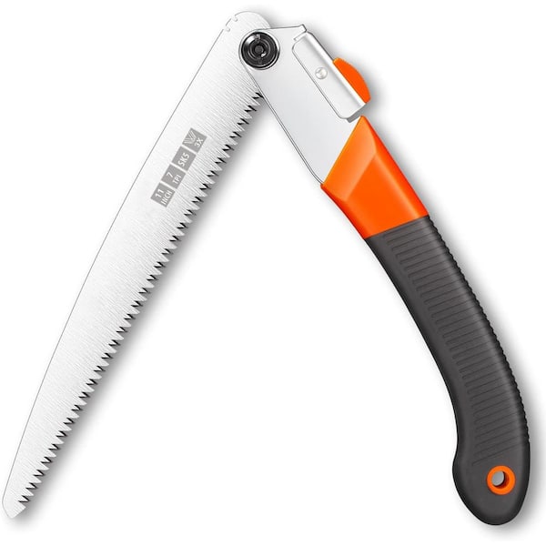 Folding Saw 11 in. Heavy Duty Hand Saw with Extra Long Blade for Wood ...