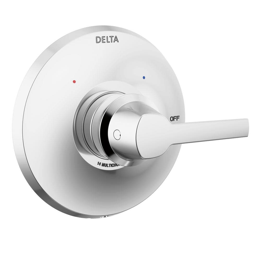Delta Galeon 1-Handle Wall-Mount Valve Trim Kit in Lumicoat Chrome ...