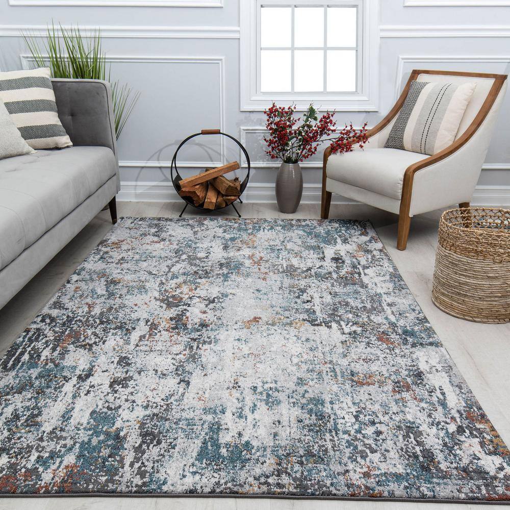Rugs America Cadence Marble Beige 6 ft. x 9 ft. Area Rug RA30780 - The ...