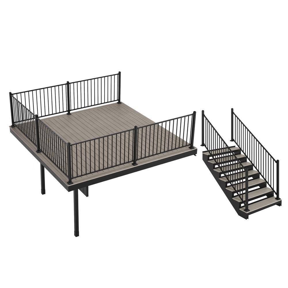 FORTRESS Infinity Attached 12 ft. x 12 ft. Caribbean Coral Composite ...