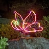 Evergreen Enterprises 28 in. Solar Neon Metal Butterfly 2SP8573 - The ...