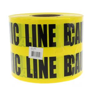 Ideal 3 in. x 1,000 ft. Buried Electrical Line Caution Tape, Yellow (1 Roll)-42-102 - The Home Depot