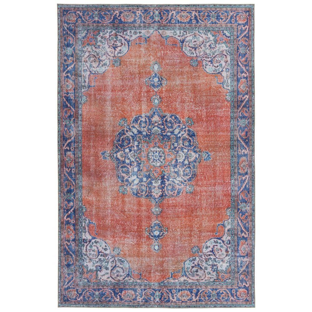 Kaleen Boho Patio Paprika 5 ft. x 7 ft. 6 in. Indoor/Outdoor Area Rug ...