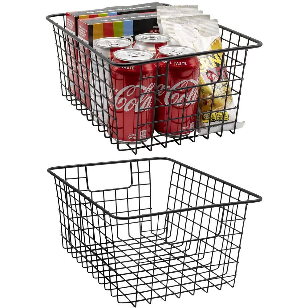 Metal storage baskets store