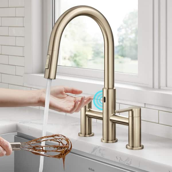 Brushed Bronze Kitchen Faucets - The Home Depot