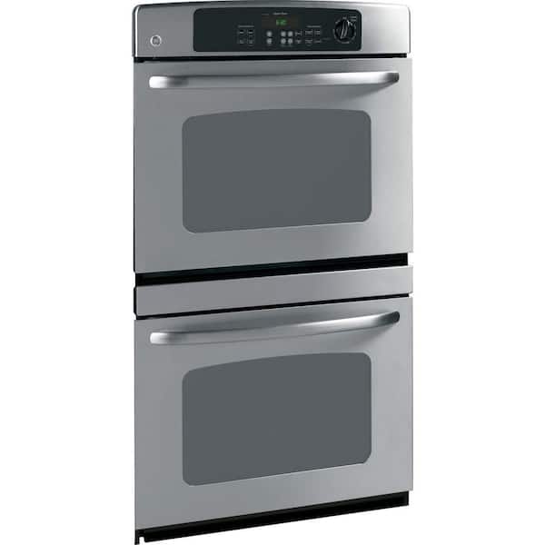 GE 30 in. Double Electric Wall Oven Self-Cleaning (Upper Oven Only) in ...