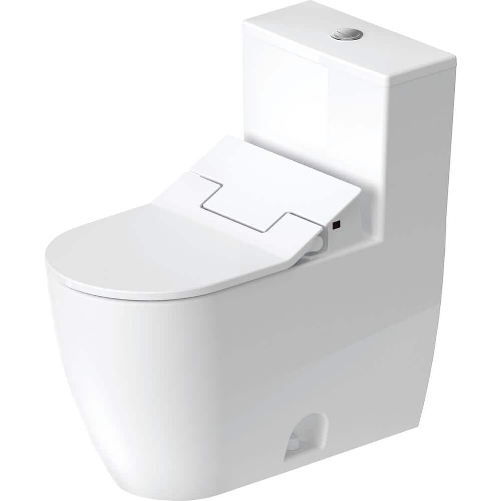 Duravit ME by Starck 1-Piece 1.32/0.92 GPF Dual Flush Elongated Toilet ...