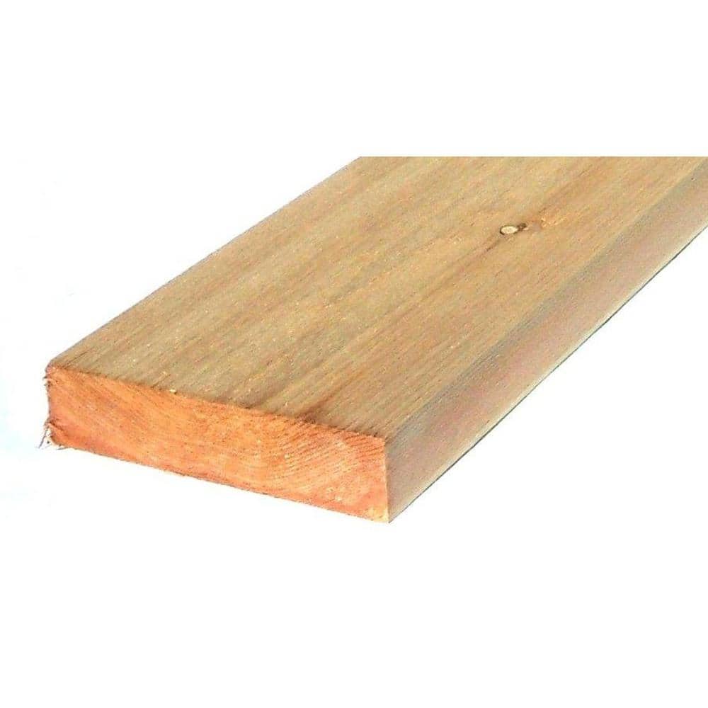 2 in. x 6 in. x 8 ft. Western Red Cedar Board RCL220608 - The Home Depot