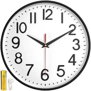 14.5 in. Black Digital Wall Clock, Battery Operated YY29SBM - The Home ...