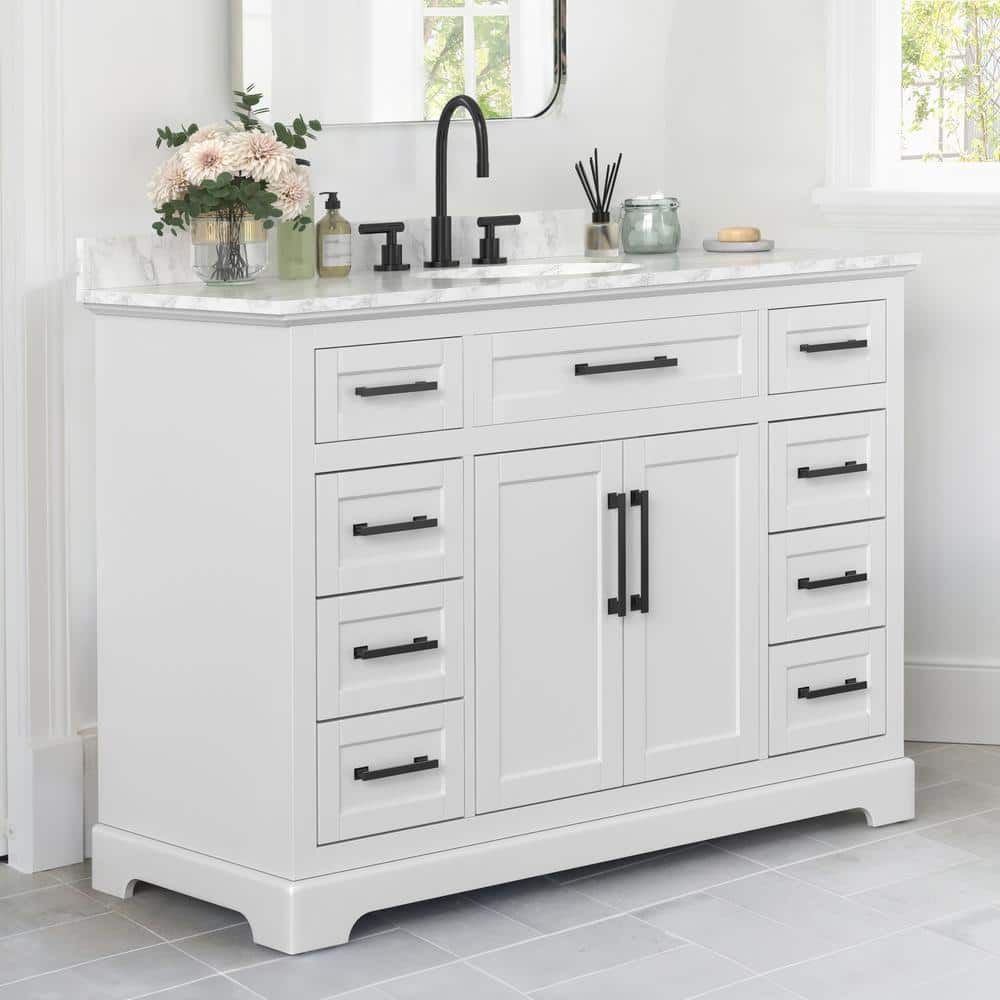 OrangeOne Washington 48 in. W x 21.5 in. D x 35 in. H Single Sink ...