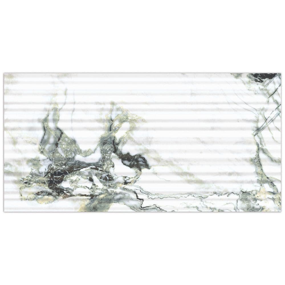 Merola Tile Touche Pleated Deco Jade 11-3/4 in. x 11-3/4 in. Porcelain ...