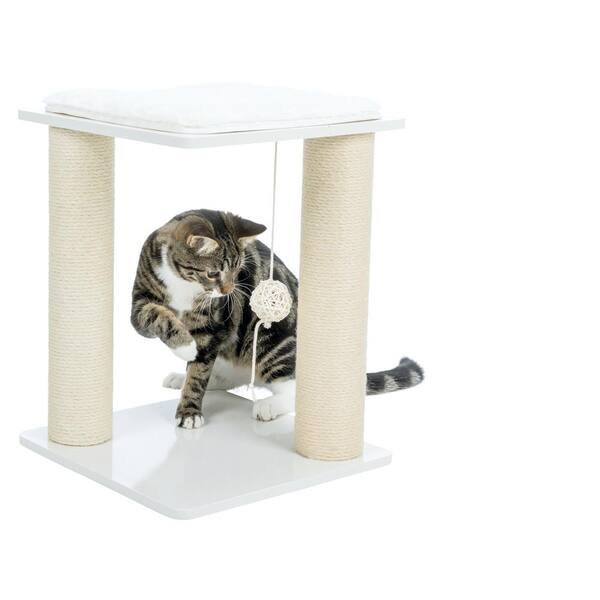 TRIXIE White Mazie Wooden Scratching Post 44564