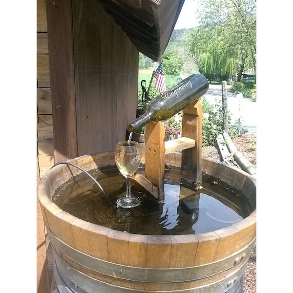 Master Garden Products Watertight 24 in. W x 10 in. H Oak Shallow Wine ...