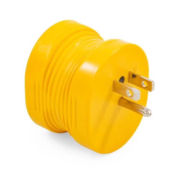 Camco Conversion of 15-Amp Male to 30-Amp Female Electrical Adapter ...