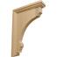 Ekena Millwork 2-1/2 in. x 10 in. x 7 in. Walnut Large Thompson Bracket ...