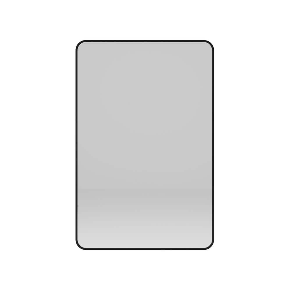 Reece 26 in. W x 40 in. H Rectangle Framed Anodized Aluminum Wall Mount ...