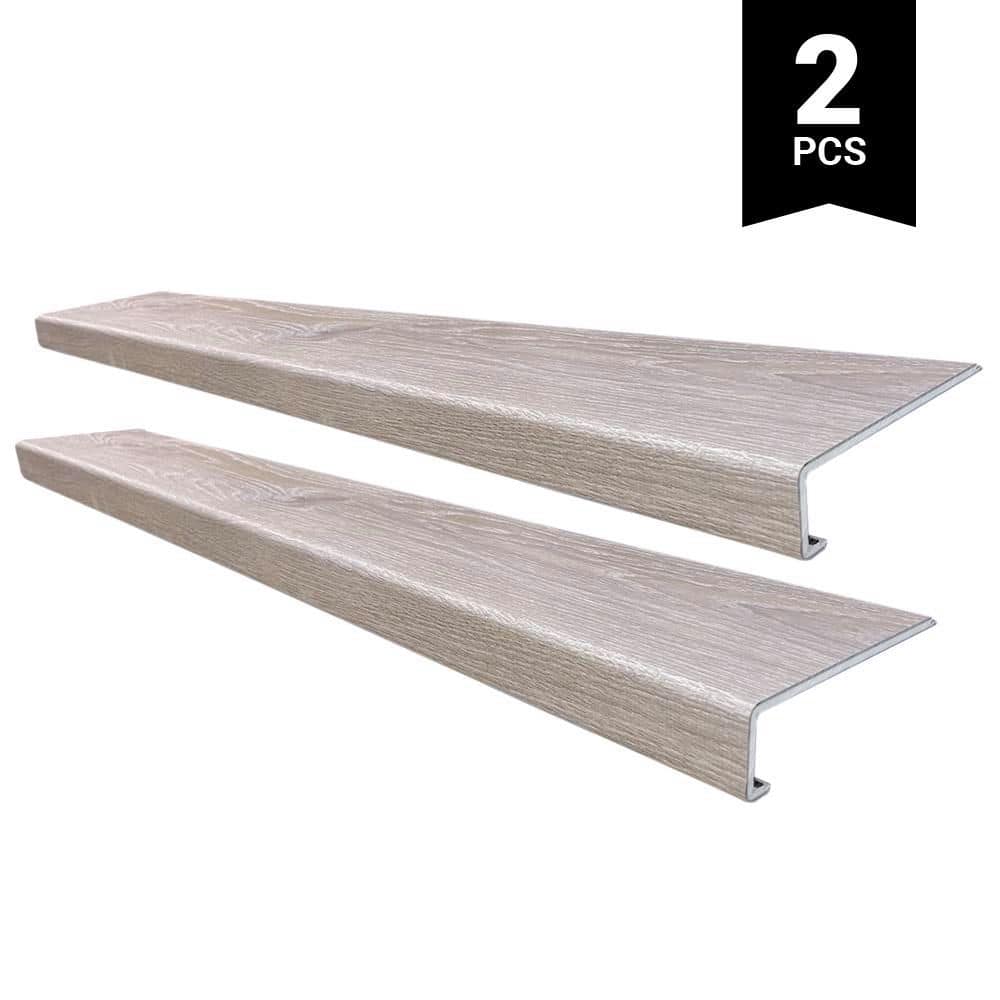 STEPSOLUTION Webb Creek Hickory Stair Tread Molding Square-Exact Match for Lifeproof Floor, 2 ...