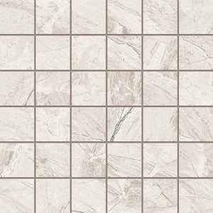 Apollo Tile Splendor 4 in. x 0.41 in. Matte Black Porcelain Mosaic Wall ...