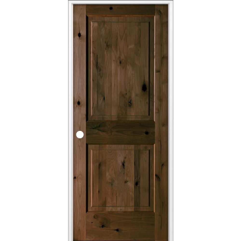 Have a question about null 32 in. x 80 in. Rustic Knotty Alder 2 Panel ...