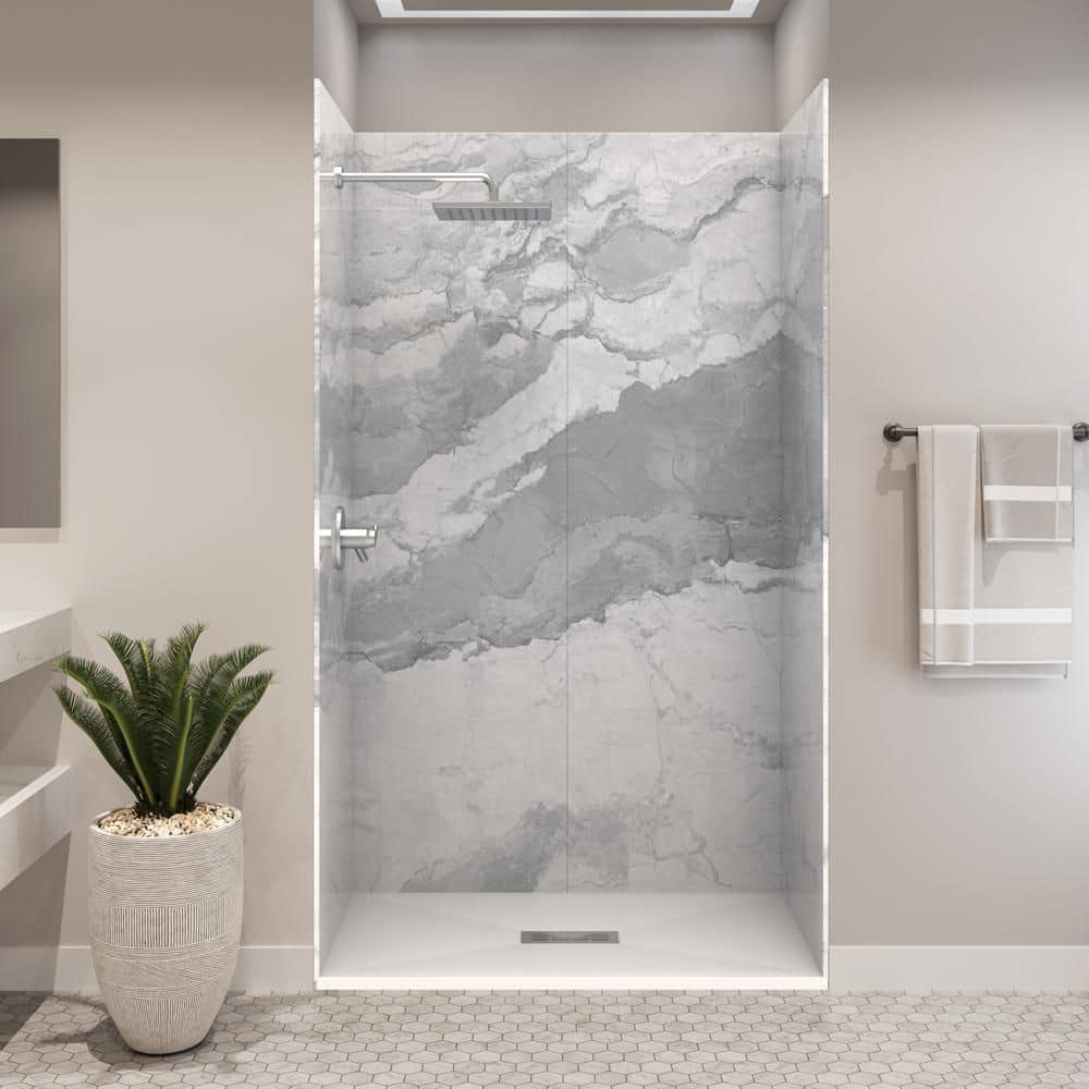 CASTICO Italian Ice 34 in. x 48 in. x 84 in. Solid Composite Stone ...