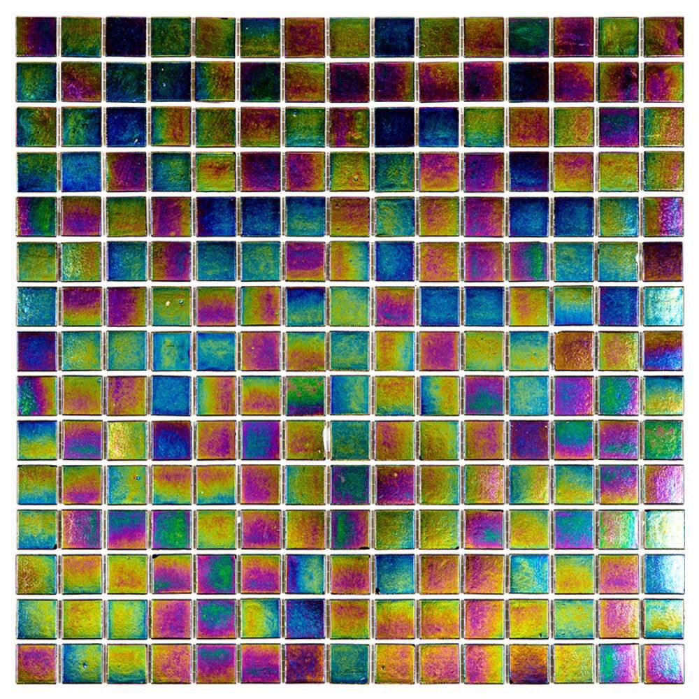 Apollo Tile Nacreous 4" x 6" Glossy Multicolor Glass Mosaic Uniform ...