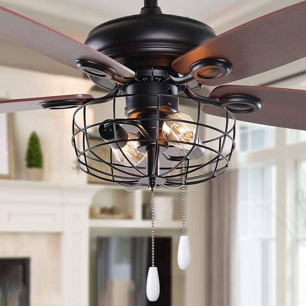 phyfalip 12 in. White Wood Ceiling Fan Pull Chains with Connector 1 ...