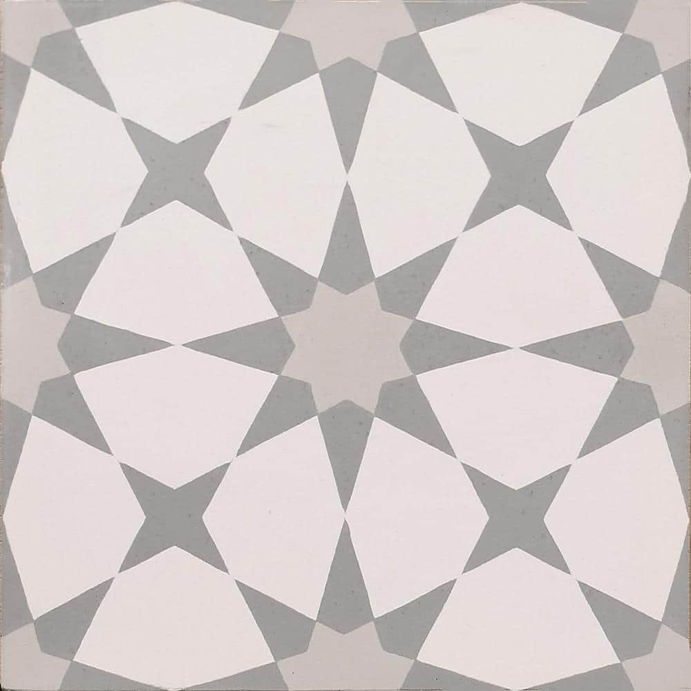 InDesign Cementine Kira 8 in. x 8 in. Durabody Ceramic Floor and Wall ...