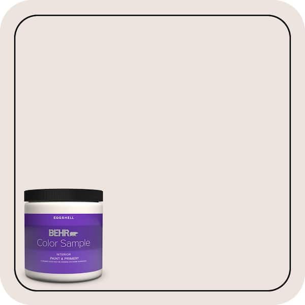 BEHR PREMIUM PLUS 8 oz. #RD-W09 Shea Eggshell Interior Paint & Primer ...