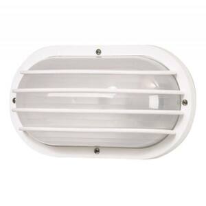 SOLUS Nautical Oblong White Outdoor Hardwired Bulkhead Sconce with ...
