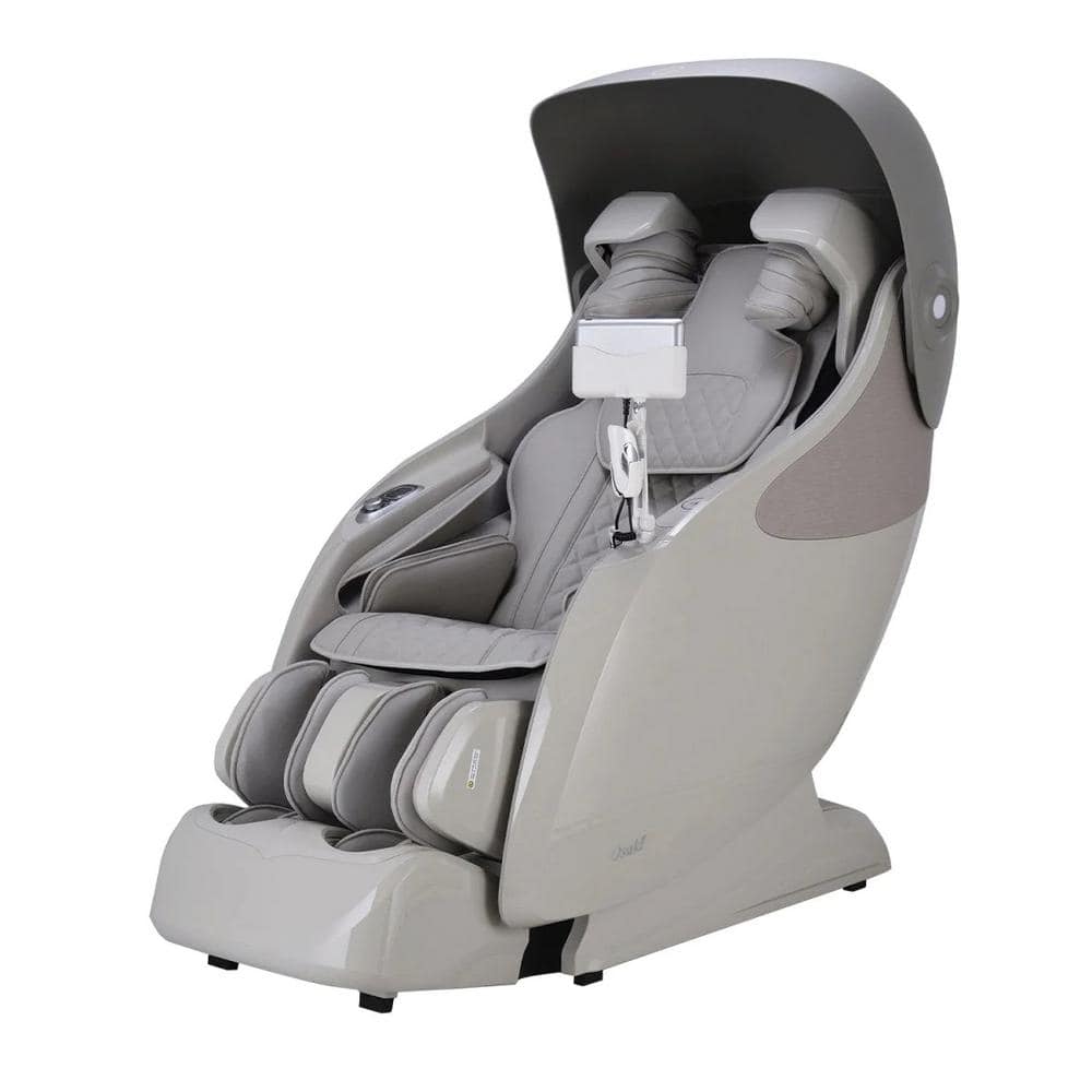 TITAN X-Rest Series Taupe Faux Leather Reclining 4D Massage Chair ...
